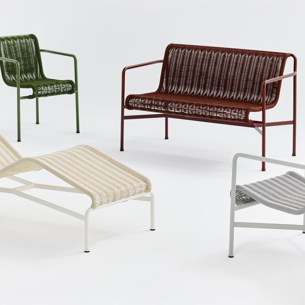 Palissade Cord Lounge Chair Low von HAY | Connox